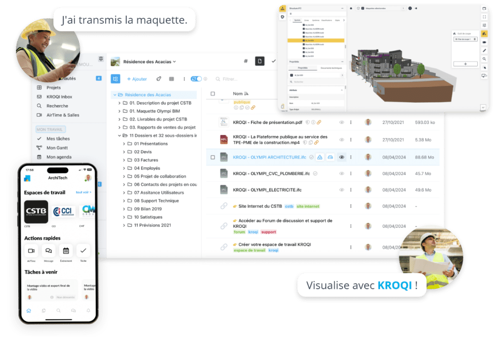 KROQI - la plateforme collaborative BIM - Kroqi
